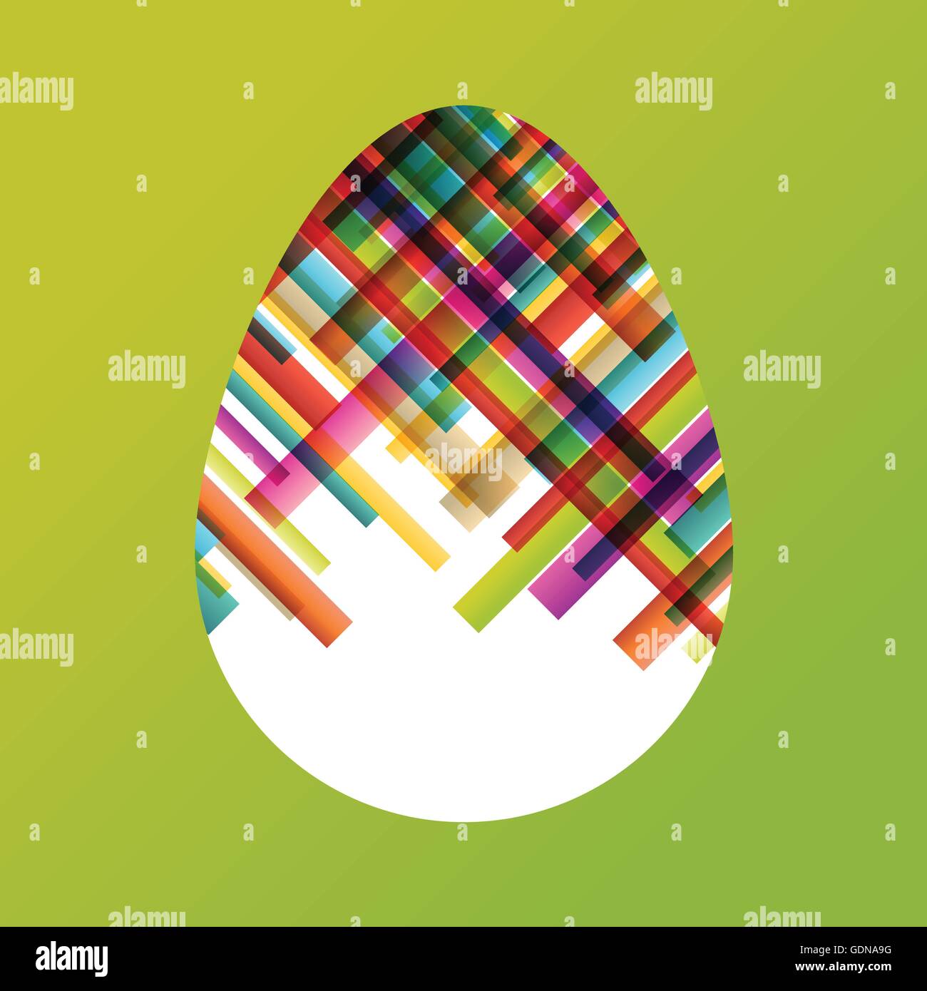 Easter egg fresh spring color line abstract background illustration ...