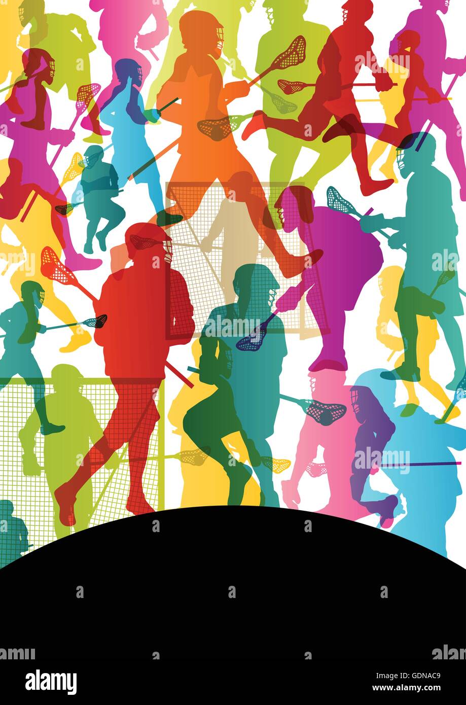 Female hockey player Stock Vector Images - Alamy