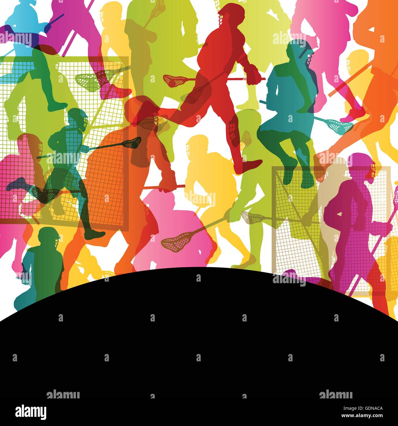 Female hockey player Stock Vector Images - Alamy