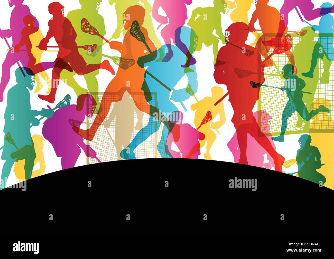 Female hockey player Stock Vector Images - Alamy