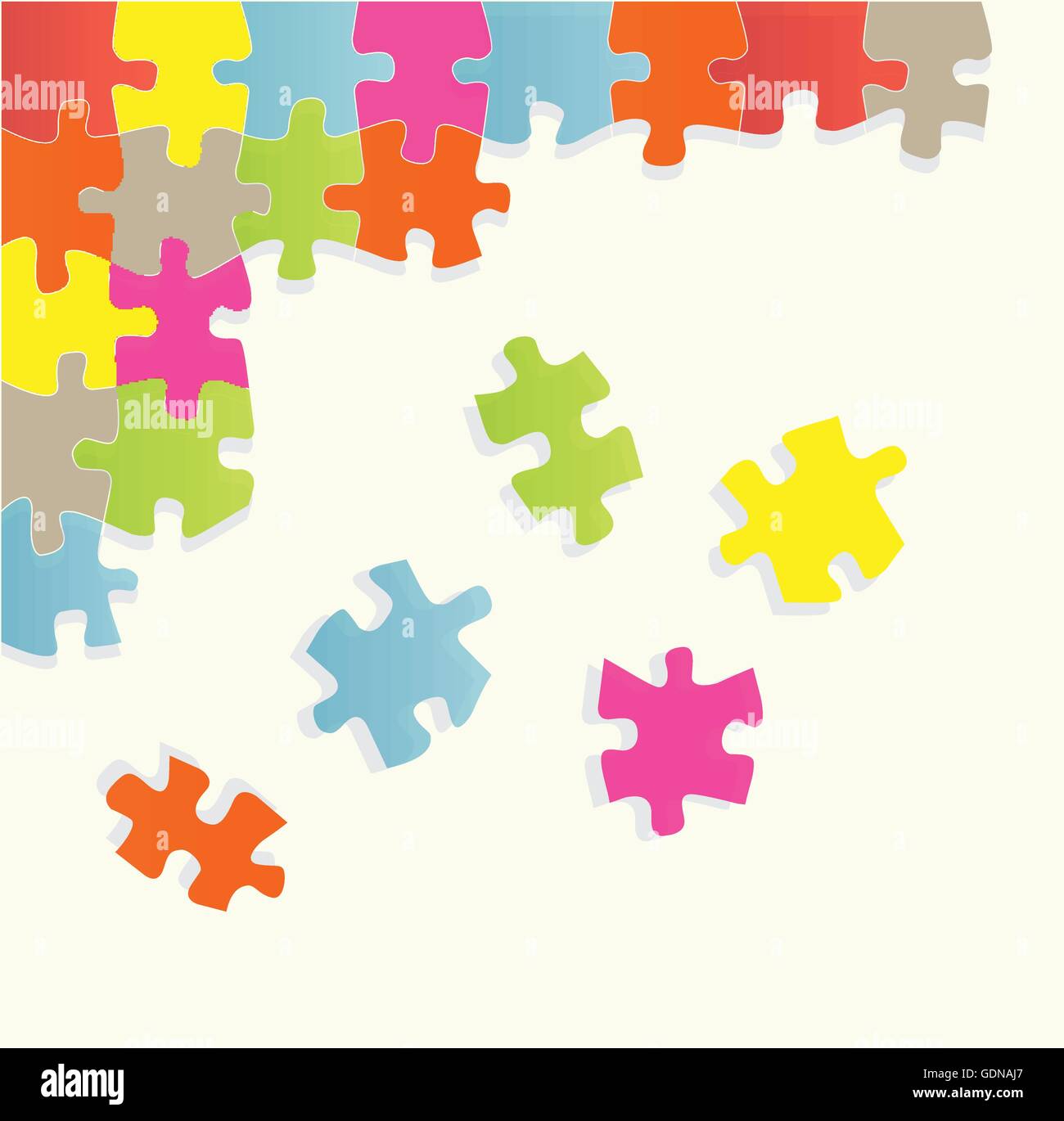 Puzzle vector illustration background for poster Stock Vector Image ...
