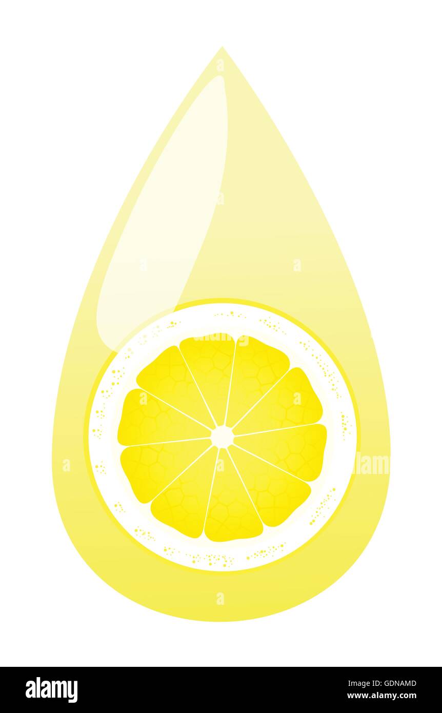 Lemon juice splashing drop vector background concept Stock Vector Image ...
