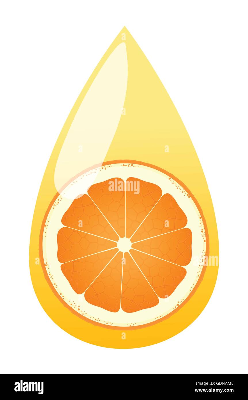 Orange juice splashing drop vector background concept Stock Vector ...