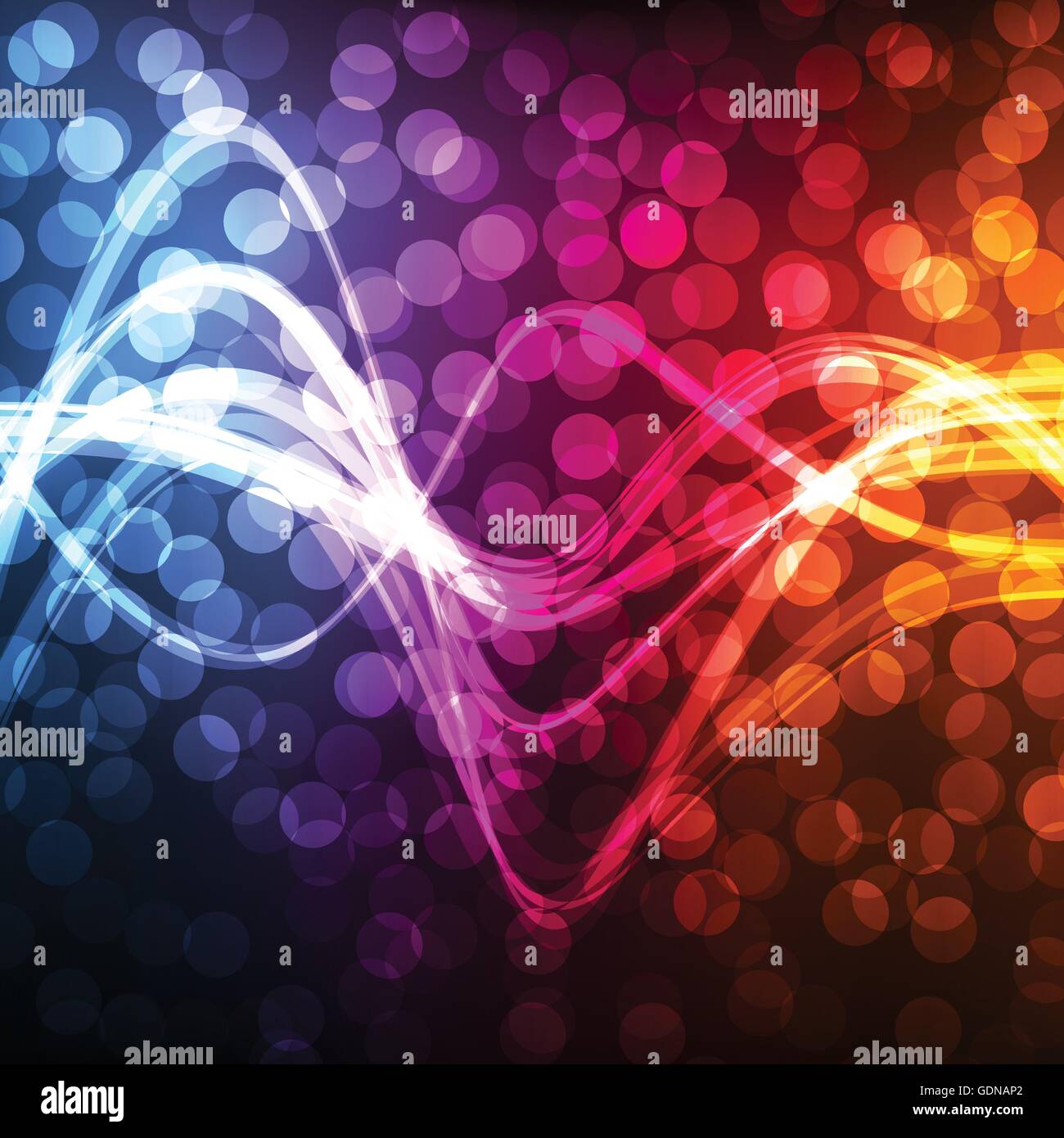 Neon abstract lines design on dark background vector Stock Vector Image ...