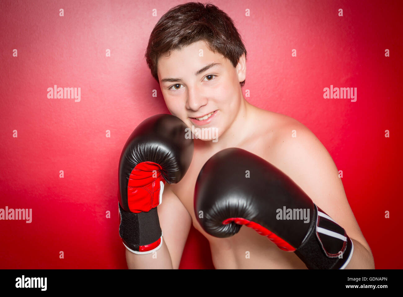 Teen boxing gloves hi-res stock photography and images - Alamy