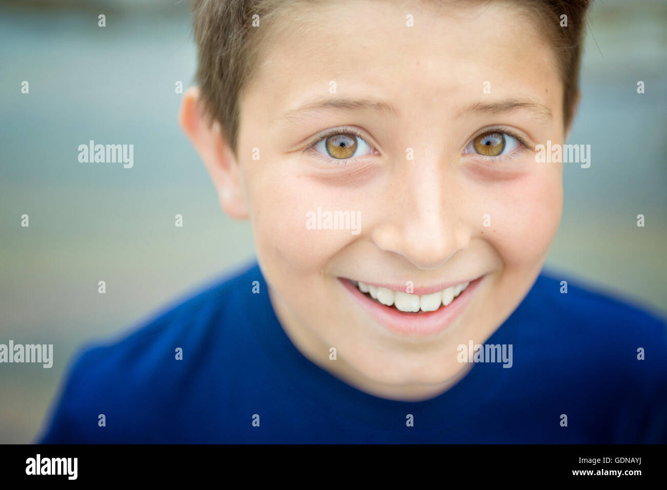 Child face closeup hi-res stock photography and images - Alamy