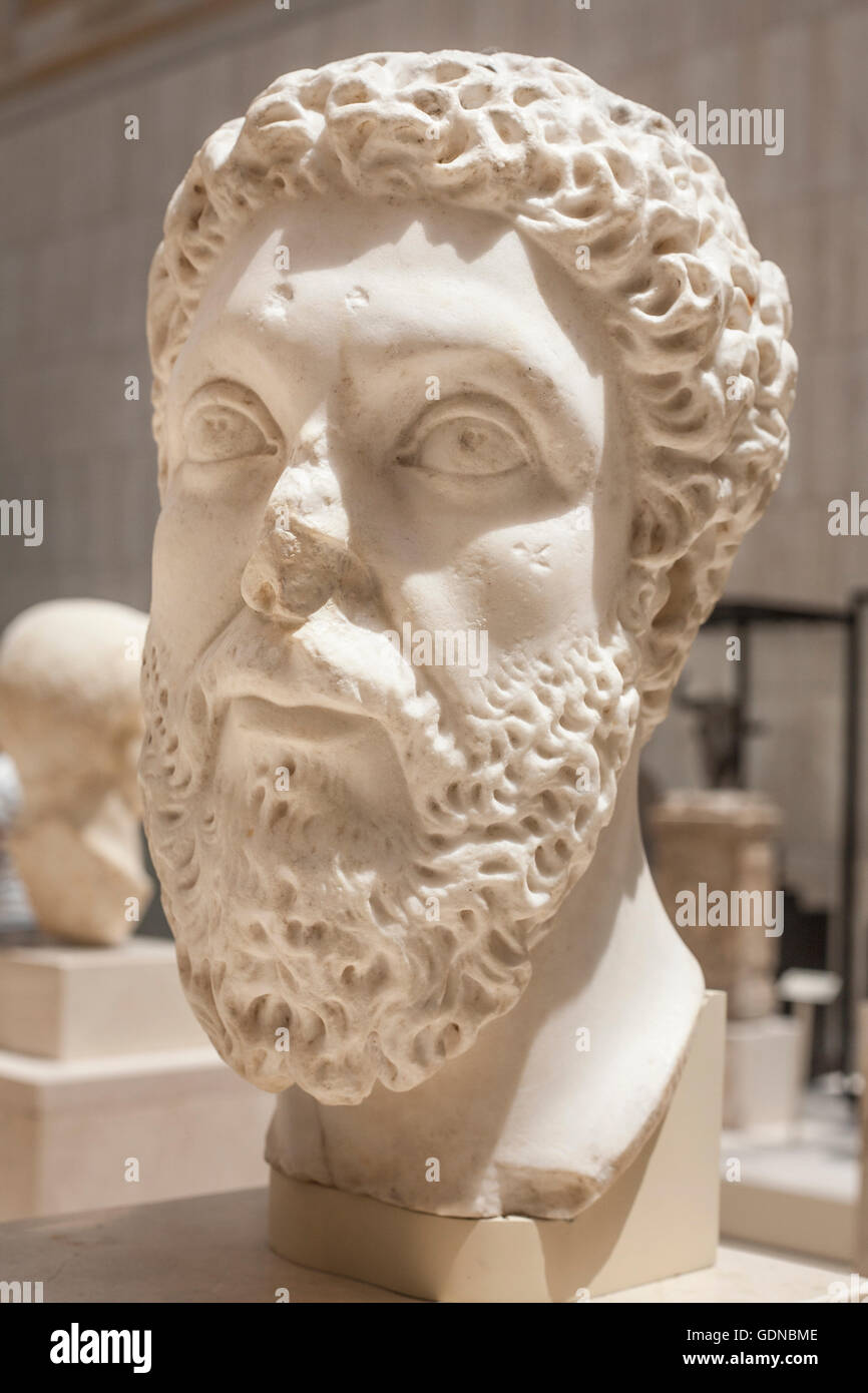 Bust marcus aurelius roman hi-res stock photography and images - Alamy