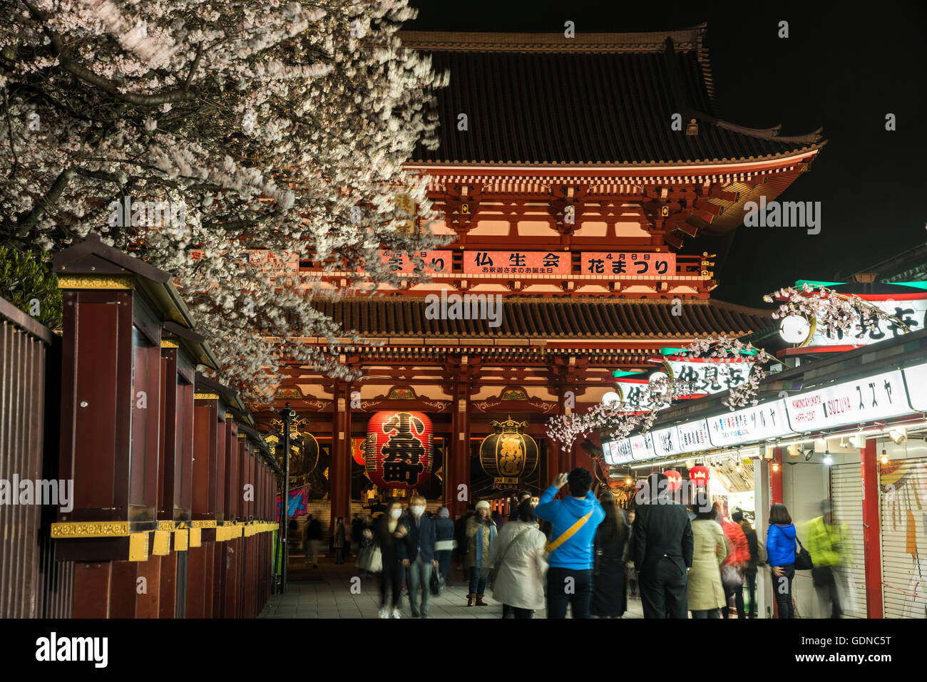 Japanese Temple Lantern Lit Night High Resolution Stock Photography and ...