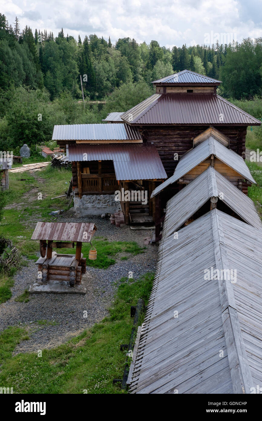 Semiluzhenski kazak ostrog - Russian small wooden fort, Ostrog is ...
