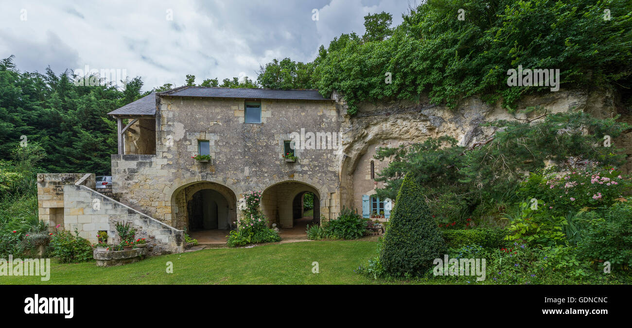 house and cave museum of artist Richard Rak, Manoir de la Caillère ...
