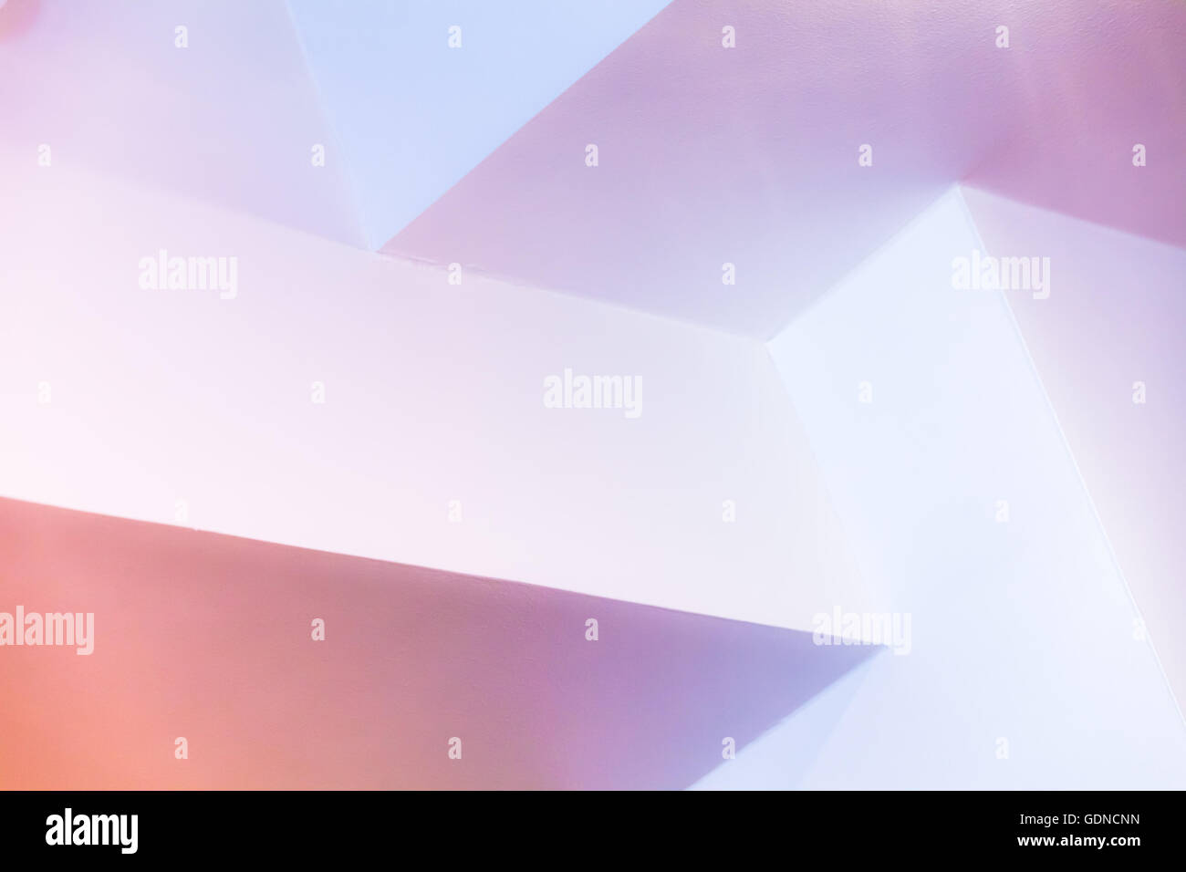 Abstract architecture background, colorful interior design with bright ...