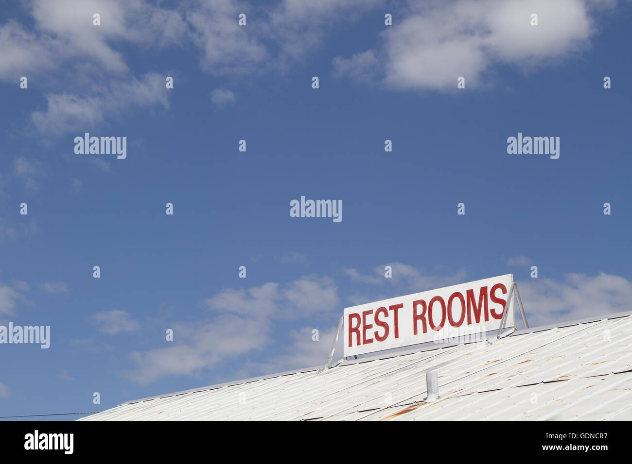 Sign for rest rooms Stock Photo - Alamy