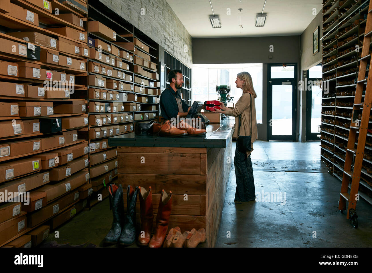 Hispanic woman serving traditional hi-res stock photography and images ...