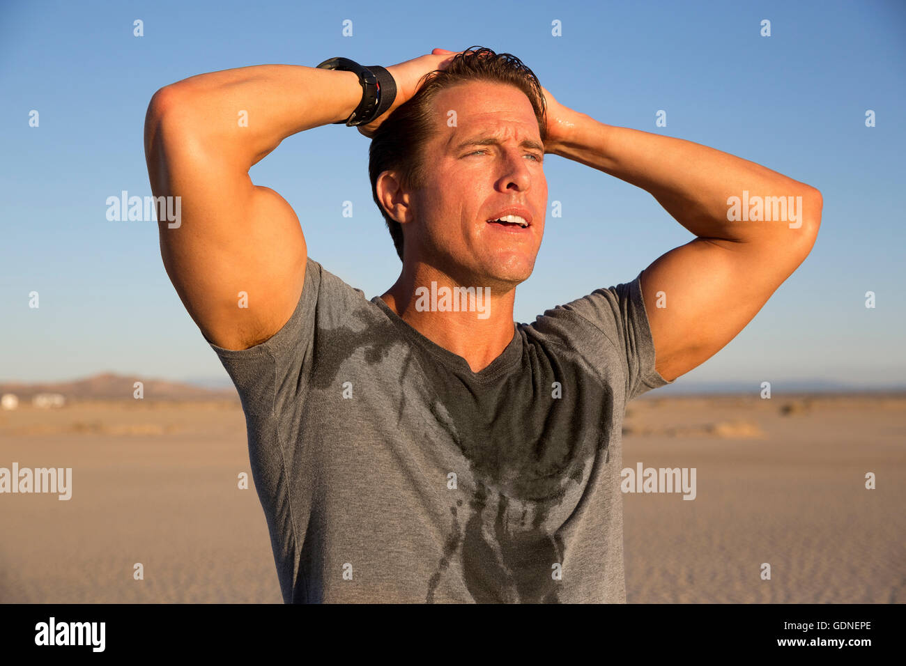 Sport man sweating hi-res stock photography and images - Alamy