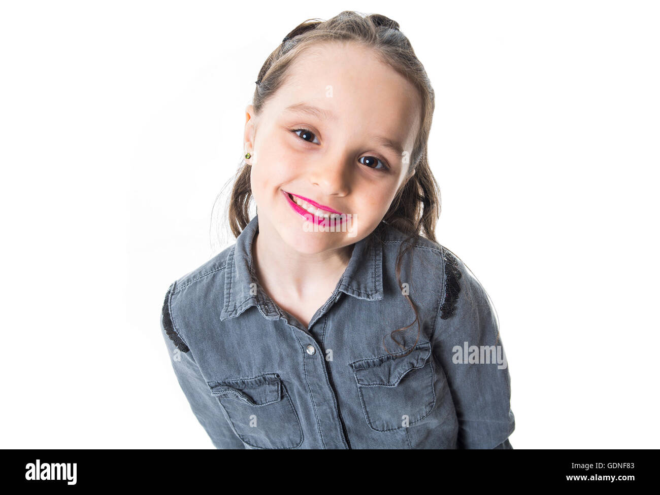 Adorable girl with smile Stock Photo - Alamy