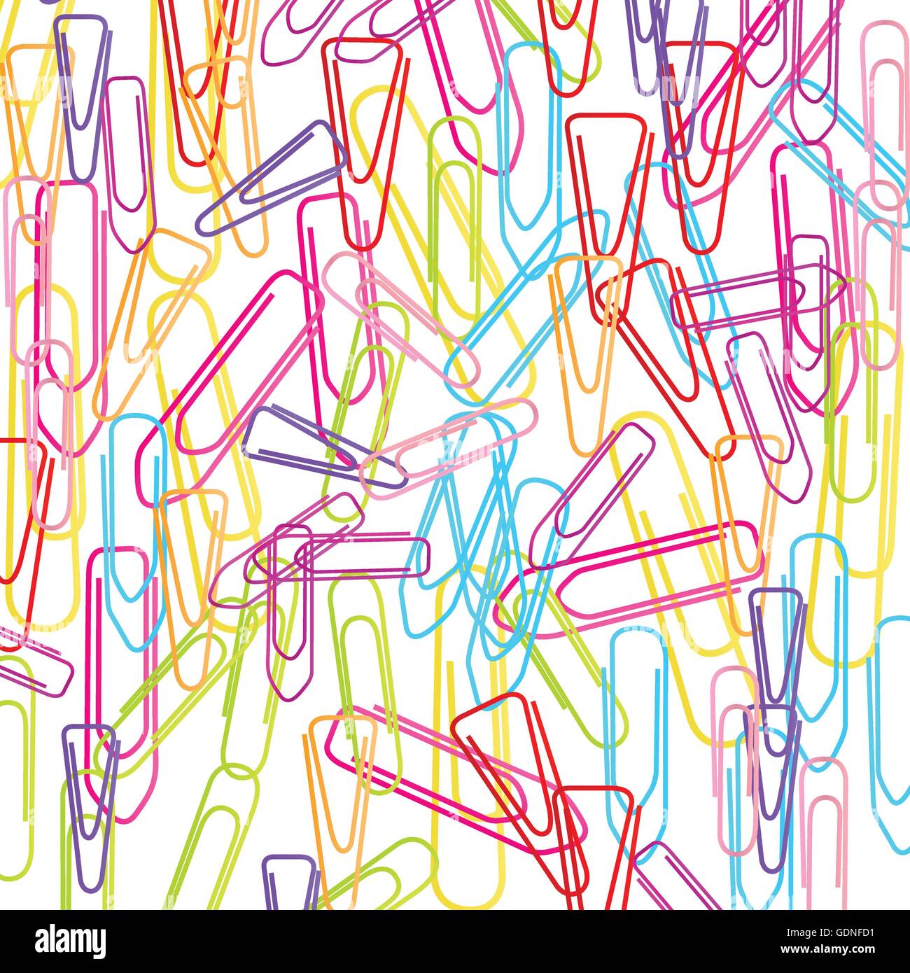 Paper clip set vector background for poster Stock Vector Image & Art ...