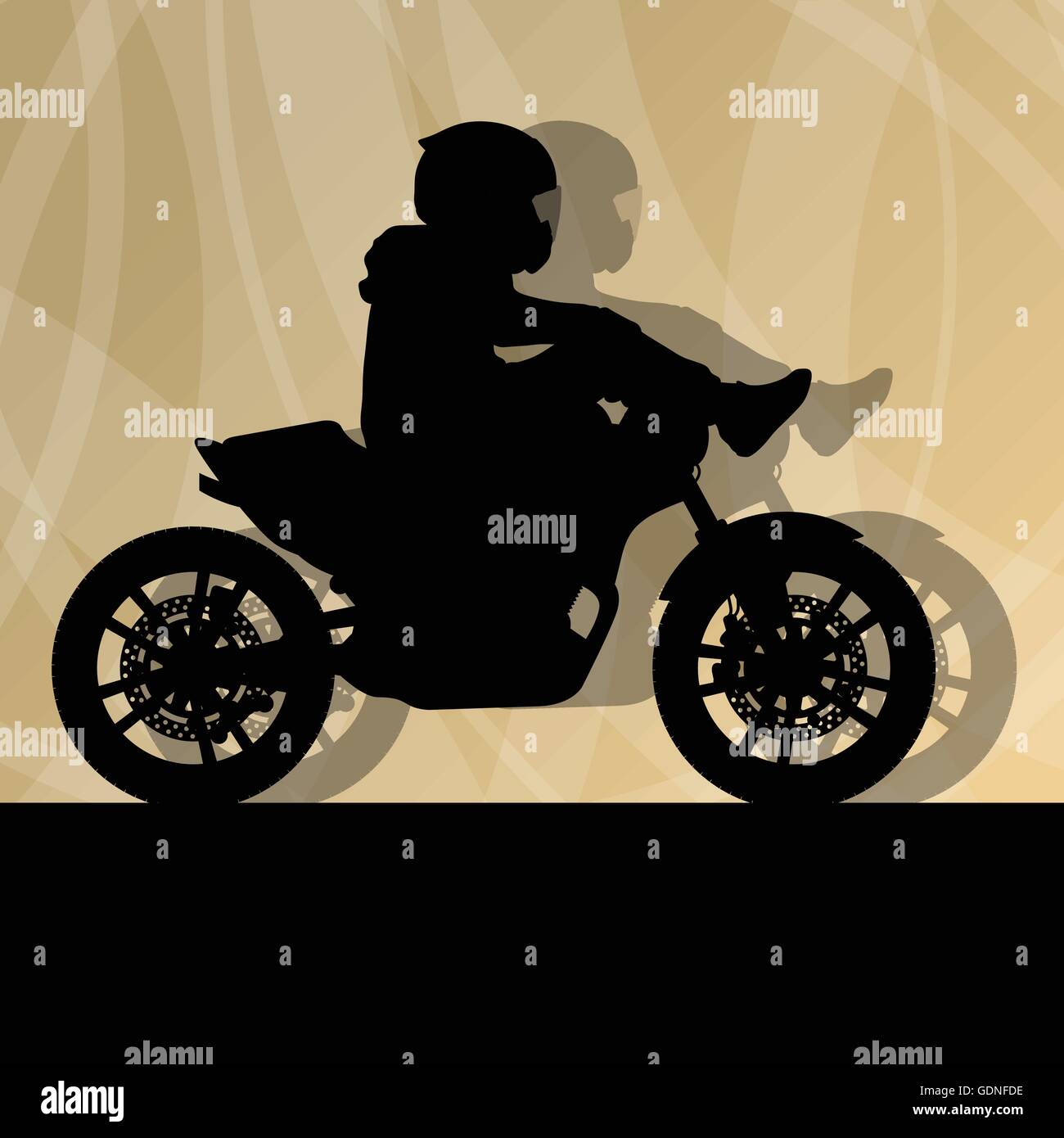 Motorcycle performance extreme stunt driver man vector background ...