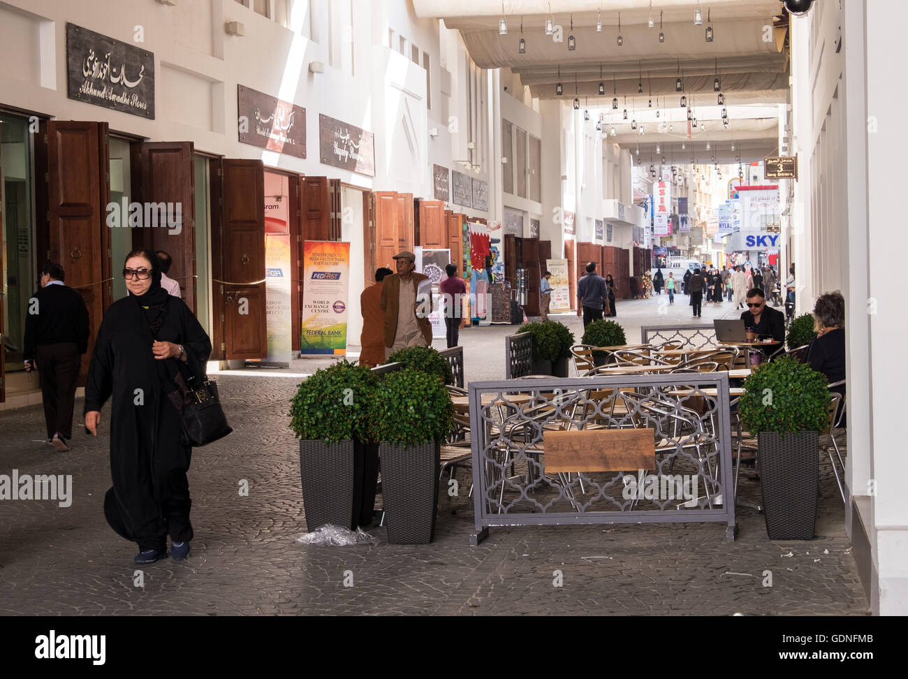Scene from Bab al Bahrain Souq, Manama Stock Photo - Alamy
