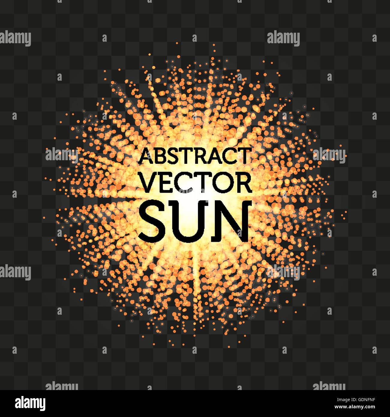 Isolated abstract round shape shining sun vector background. Sunbeams ...