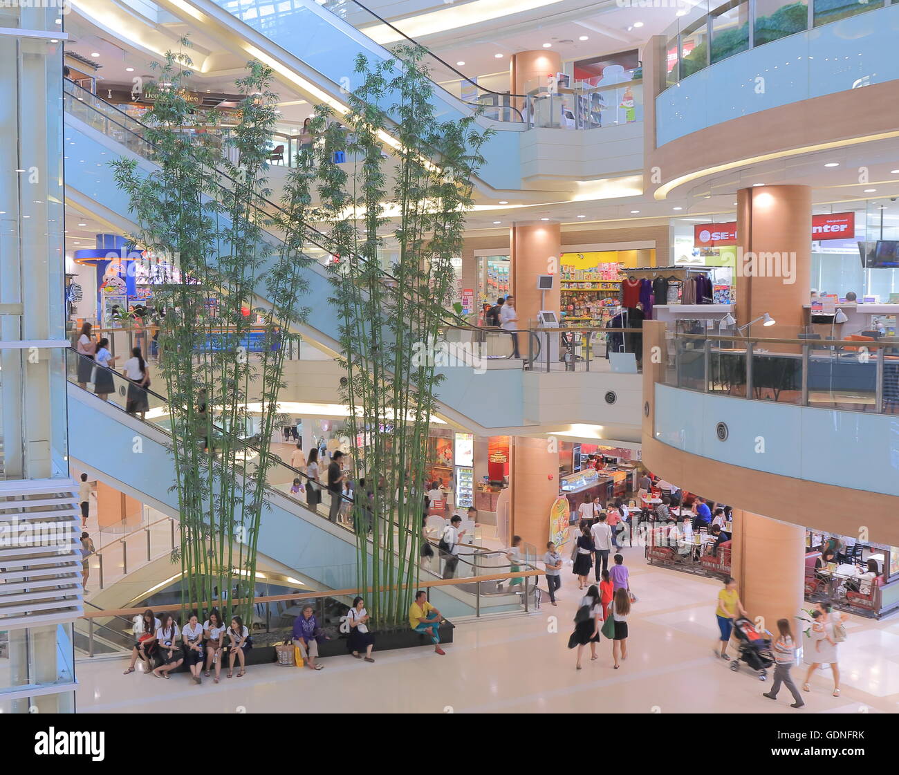 Chamchuri Square shopping mall in Silom in Bangkok Thailand Stock Photo - Alamy