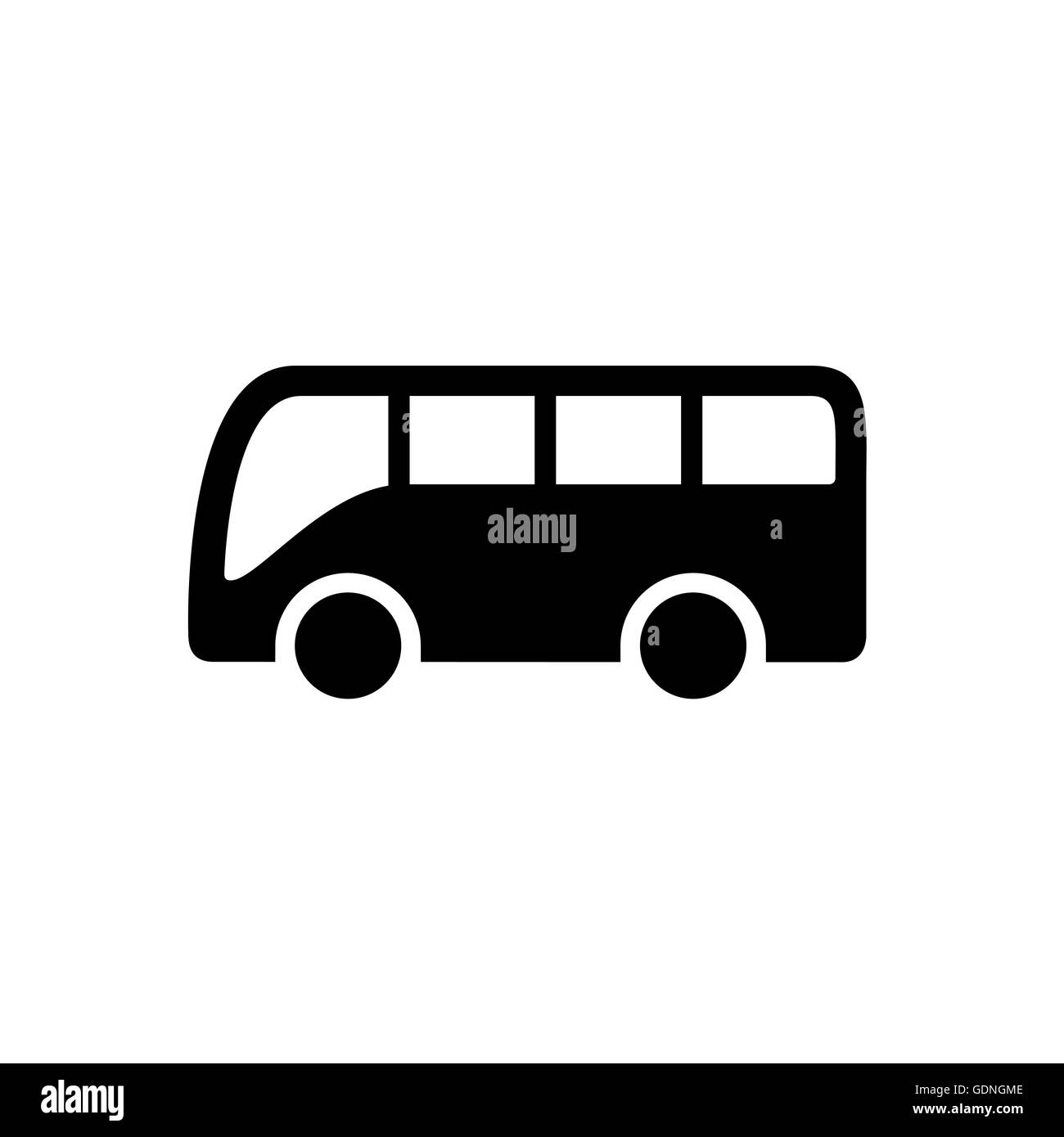 School bus icon simple Black and White Stock Photos & Images - Alamy