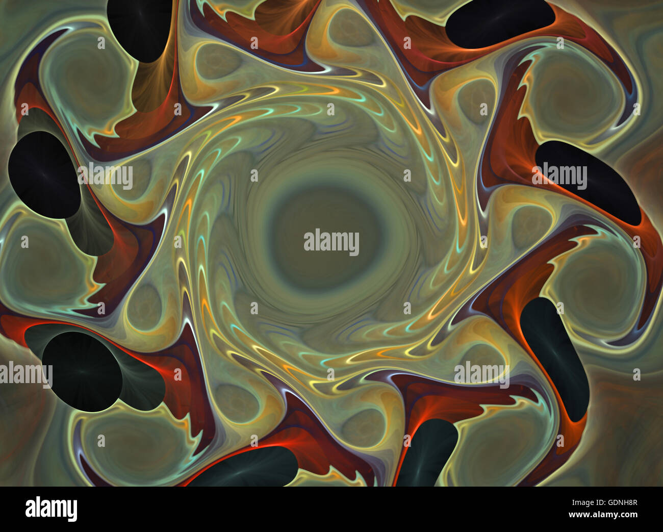 Fractals round hi-res stock photography and images - Alamy