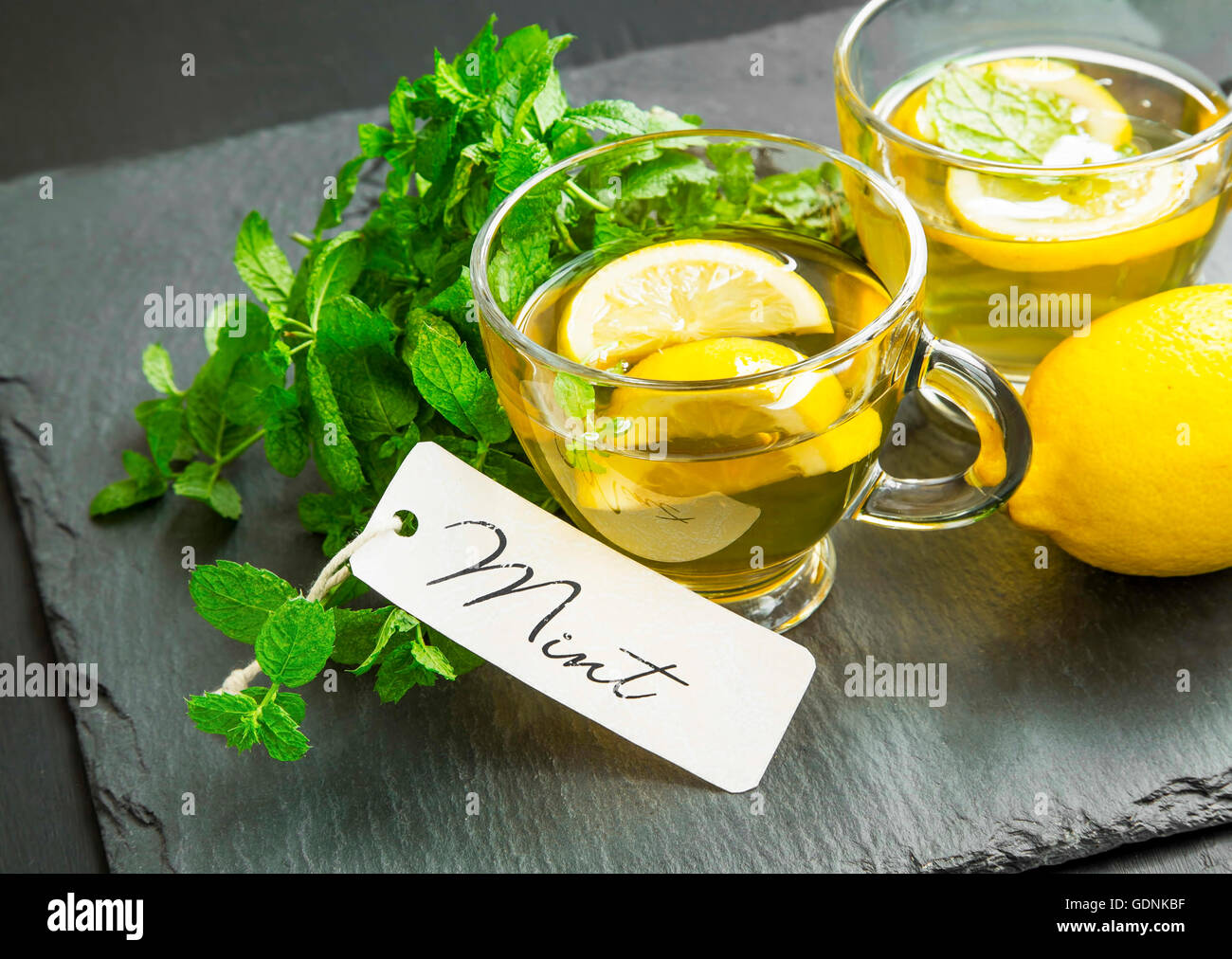 Lemon mint leaves hi-res stock photography and images - Alamy