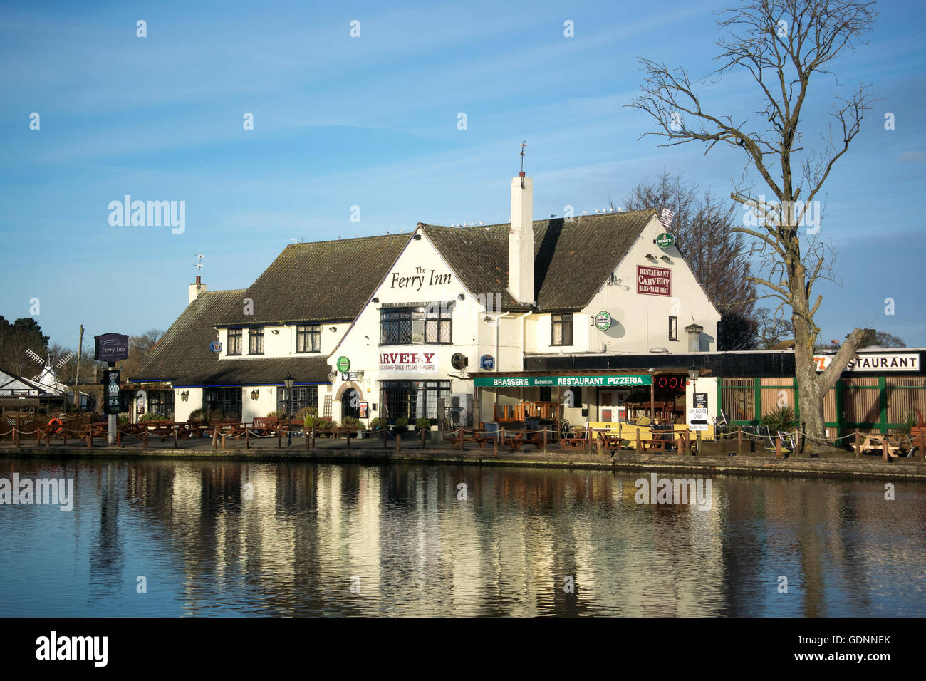 The Ferry Inn River Bure, Norfolk Stock Photo - Alamy