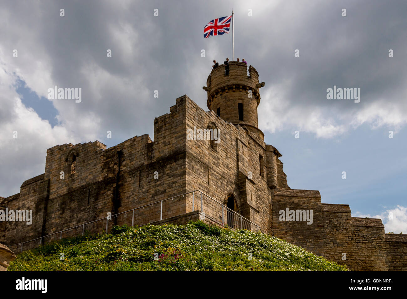 Historical Lincoln Castle, Lincoln Stock Photo - Alamy