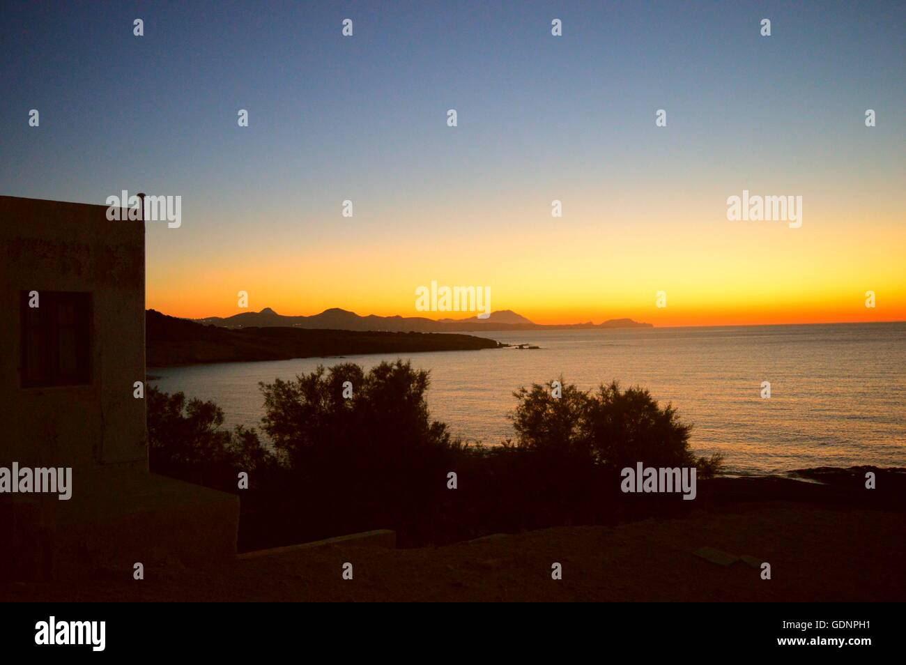 Milos sunset hi-res stock photography and images - Alamy