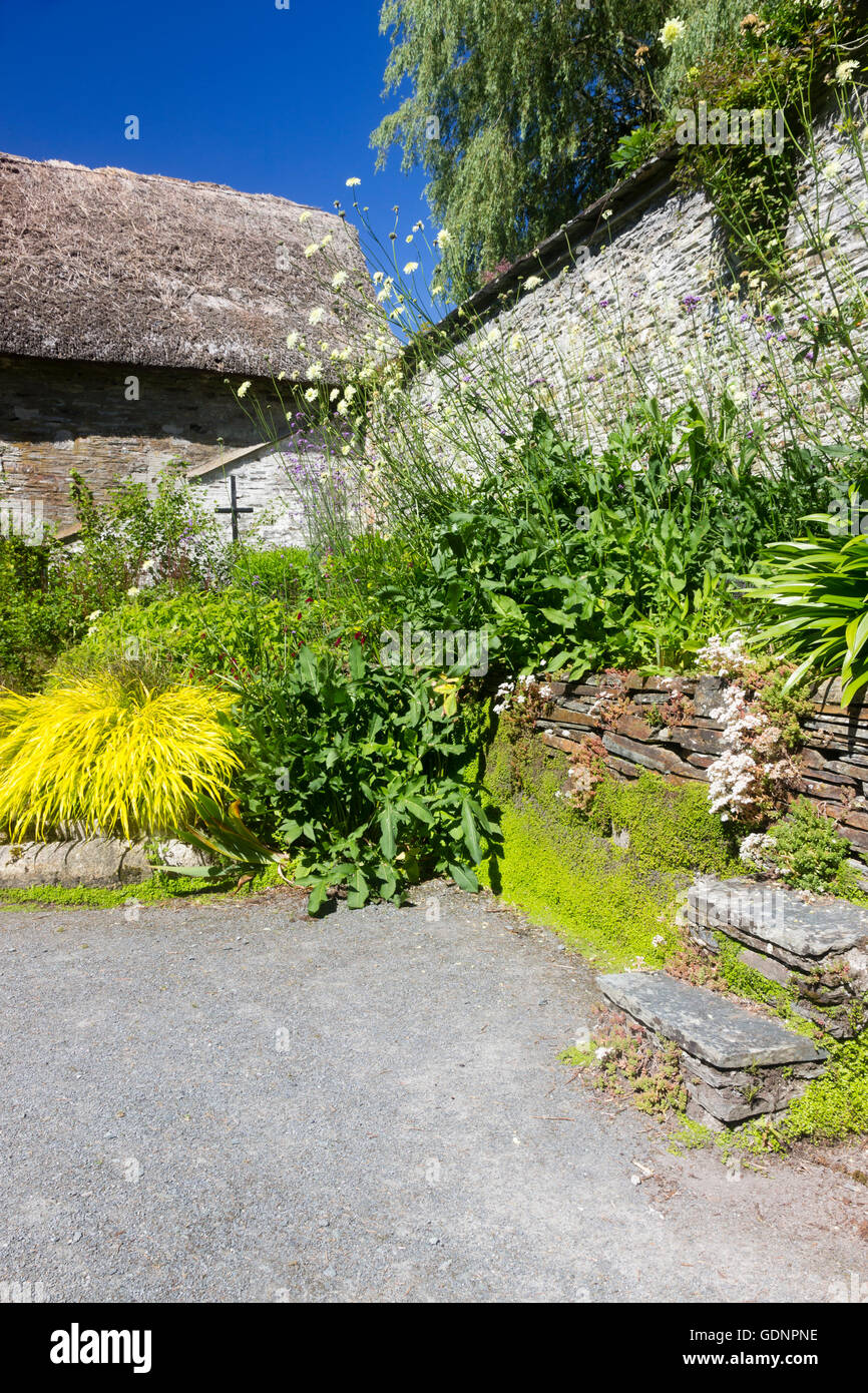 The Sunken garden at the Garden House, Buckland Monachorum, Devon, UK ...