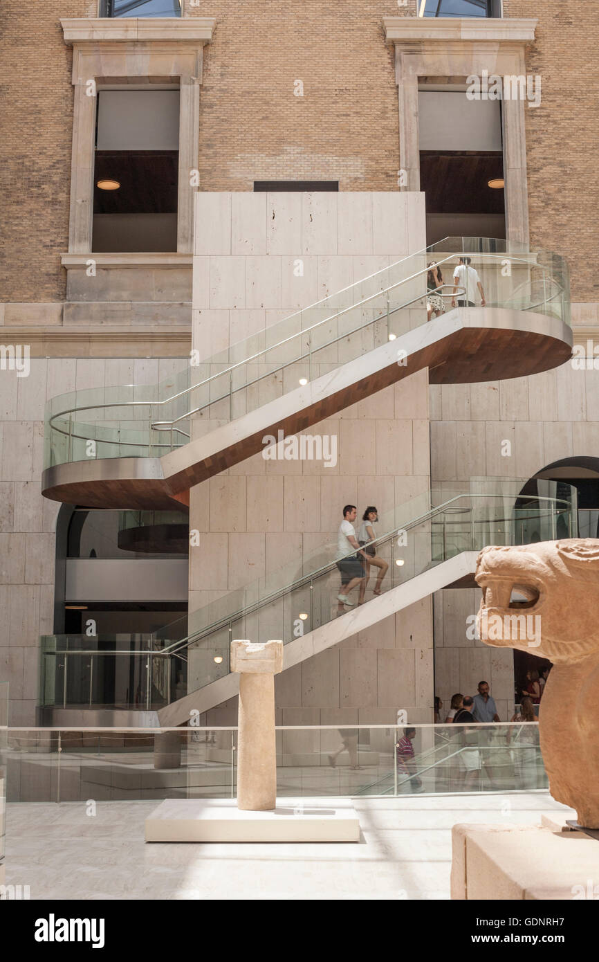 Visitors at National Archaeological Museum of Madrid Stock Photo - Alamy