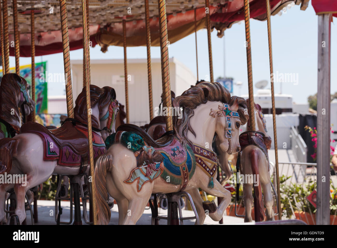 Fairground ride horse hi-res stock photography and images - Alamy