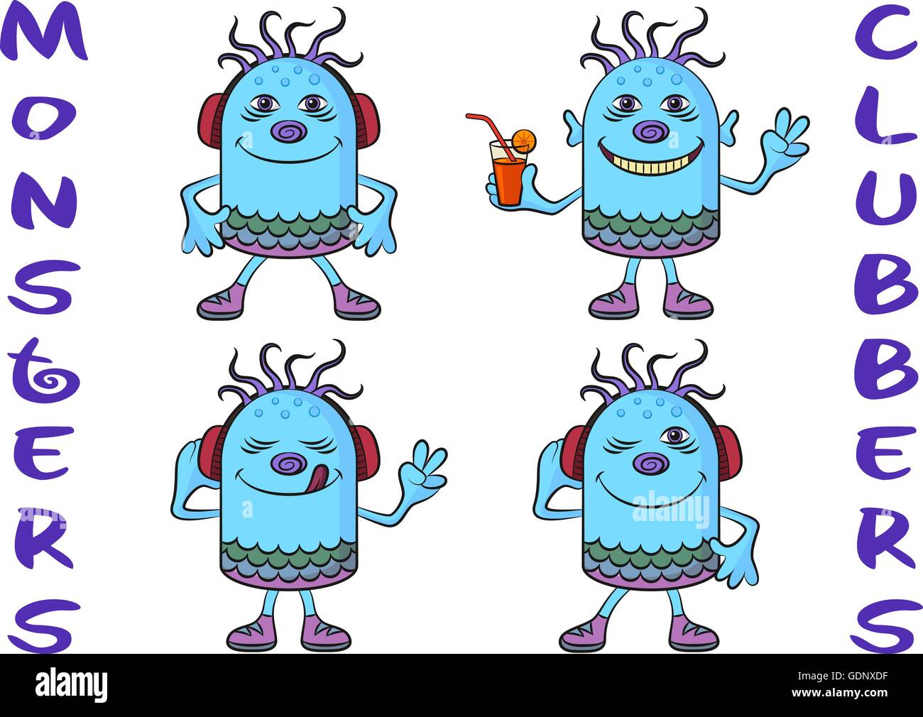 People on party cartoon Stock Vector Images - Alamy