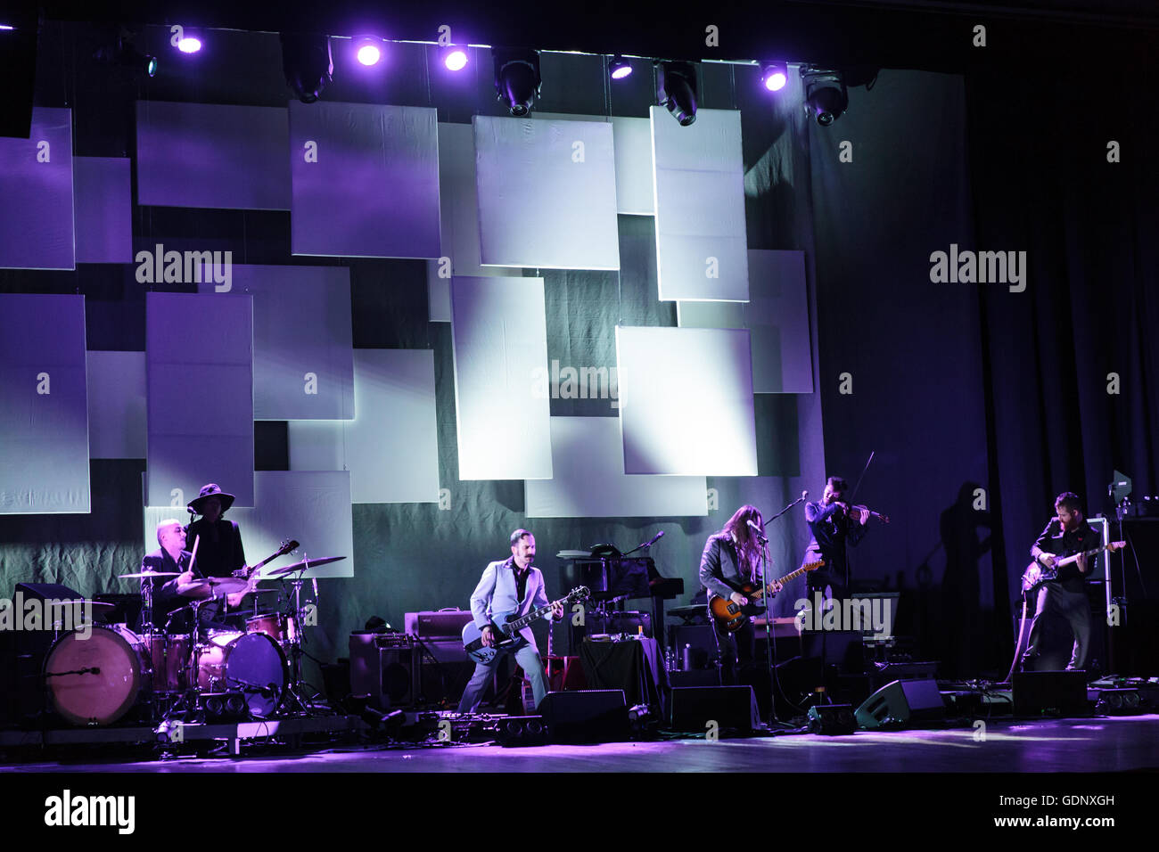 italian band afterhours performs live Stock Photo - Alamy