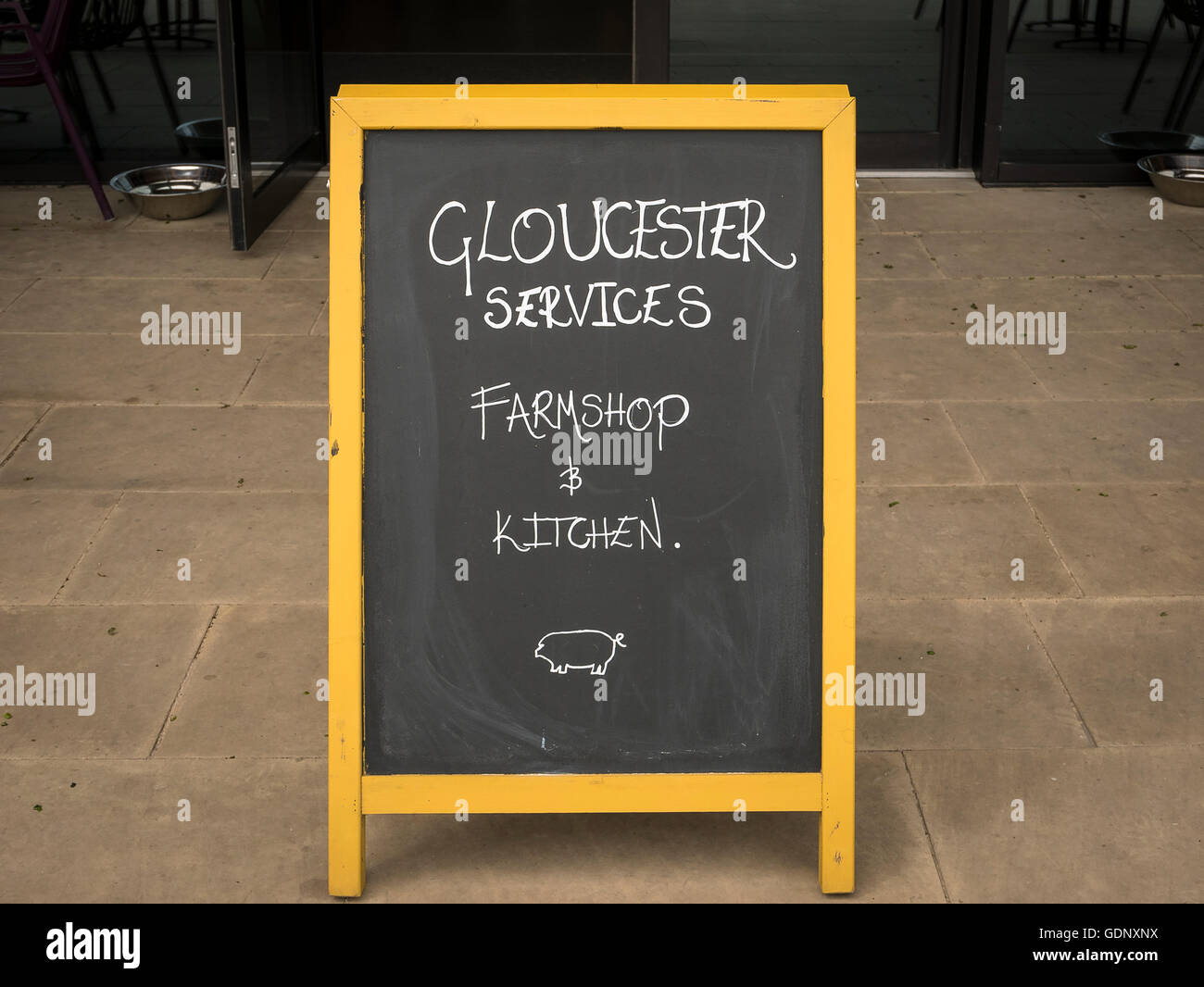 Gloucester Services when first opened announcing new facilities Stock ...