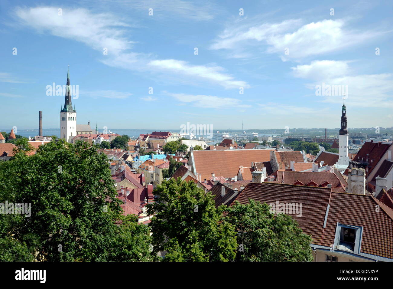 geography / travel, Estonia, Tallinn, Reval, old town, view from castle ...