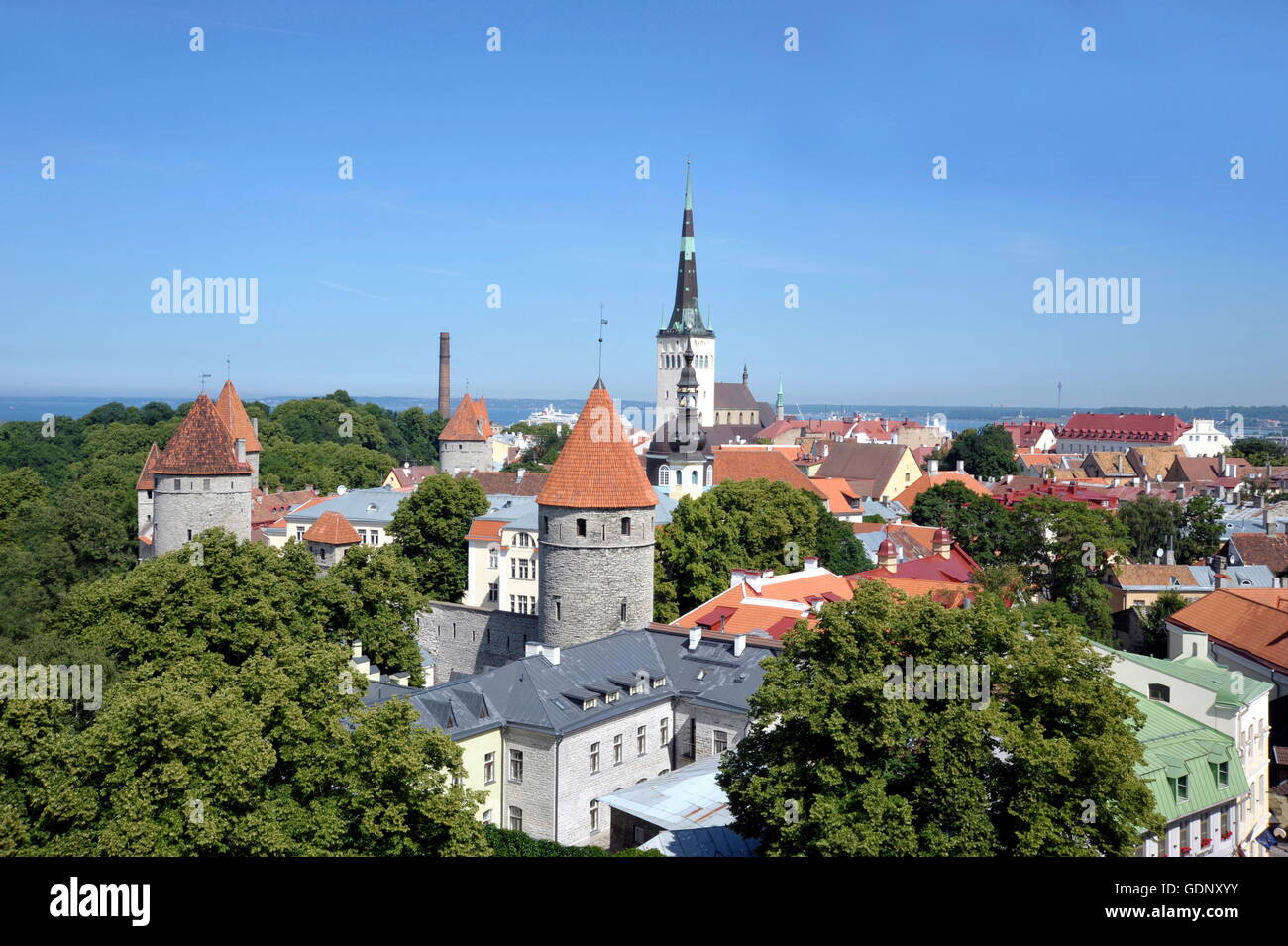 geography / travel, Estonia, Tallinn, Reval, old town, view from castle ...