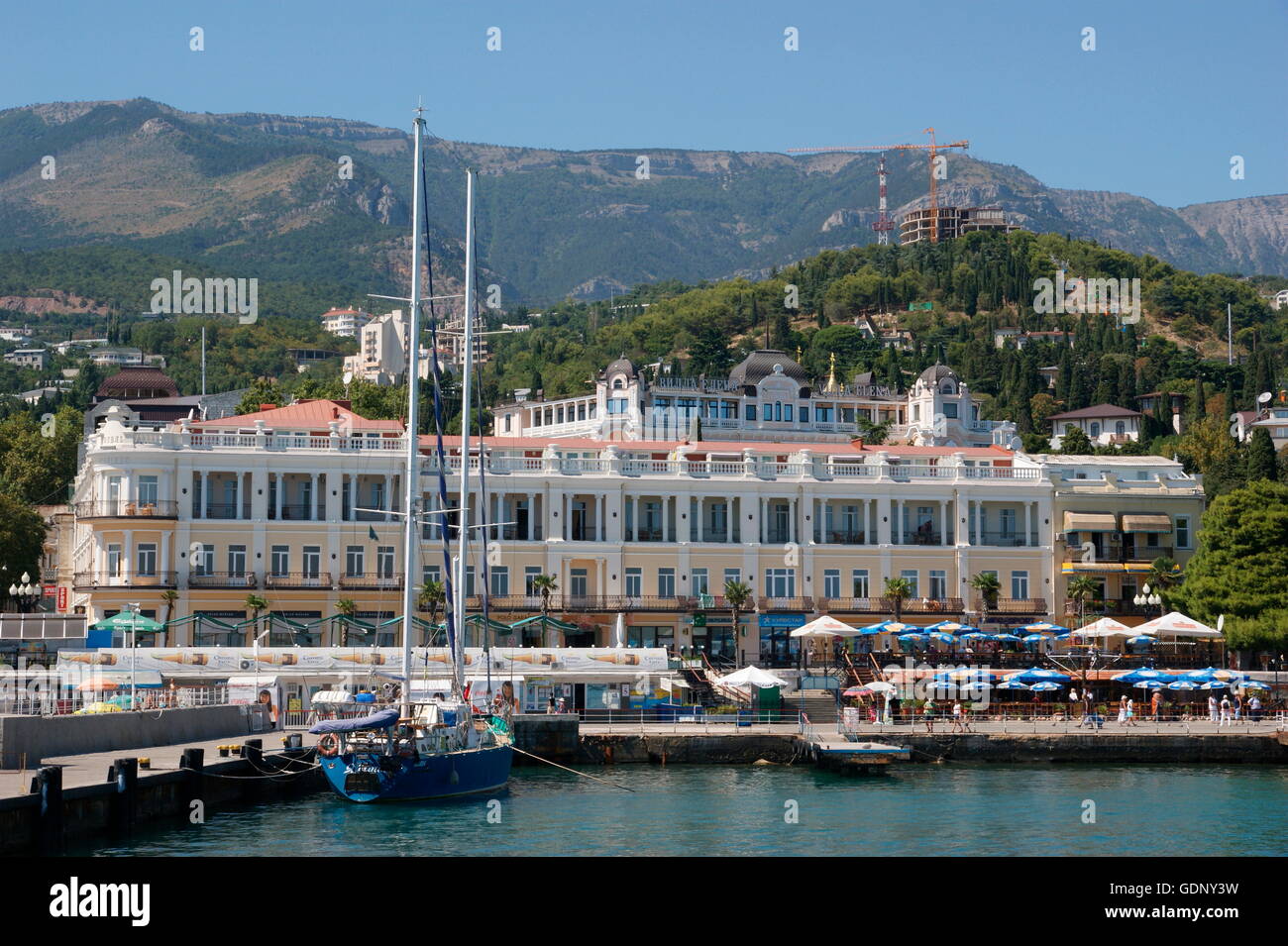 geography / travel, Ukraine, Yalta, hotel with promenade, Additional ...