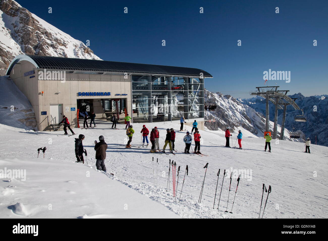 geography / travel, Germany, Bavaria, Zugspitze, Zugspitzplatt ...