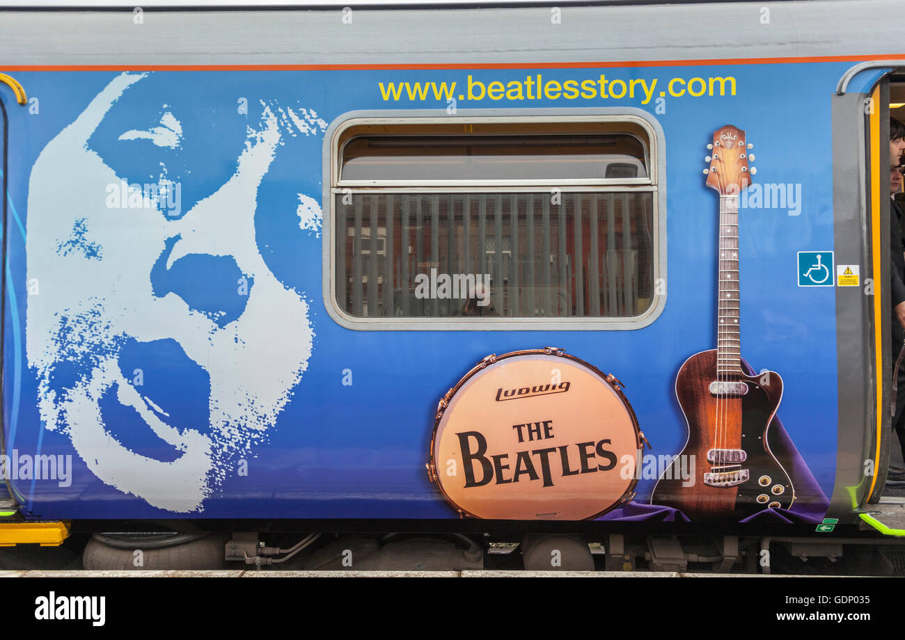 Merseyrail Merseytravel electric train Beatles Merseyside Liverpool ...