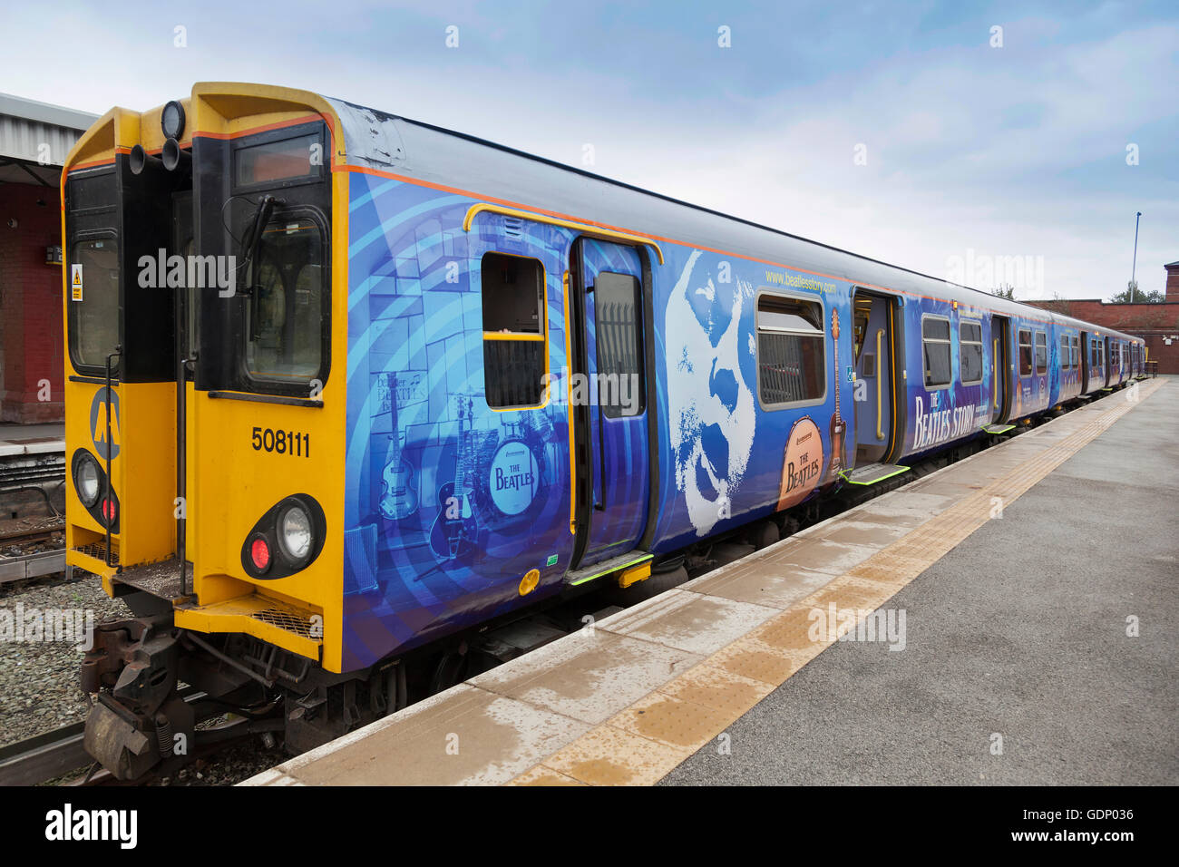 Merseyrail Merseytravel electric train Beatles Merseyside Liverpool ...