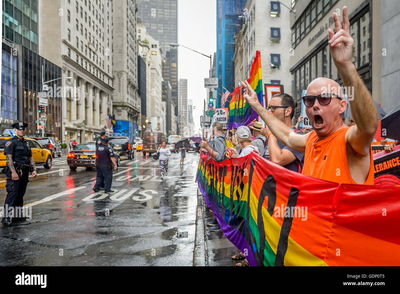 New York, USA. 18th July, 2016. Queer Nation, Gays Against Guns, LGBTQ ...