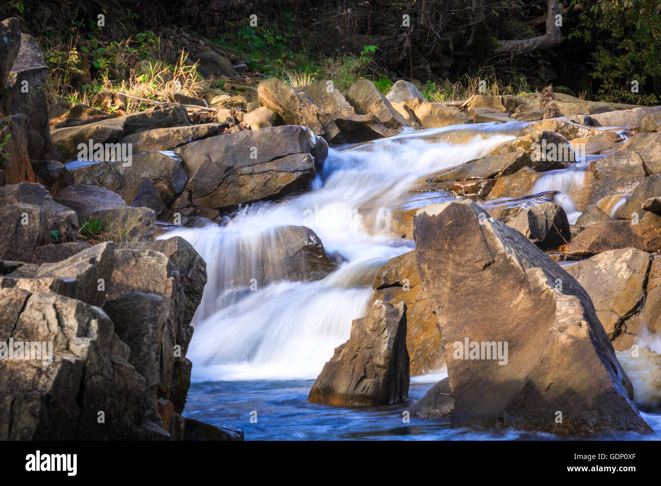 beautiful Landscape,fast mountain stream with rock Stock Photo - Alamy
