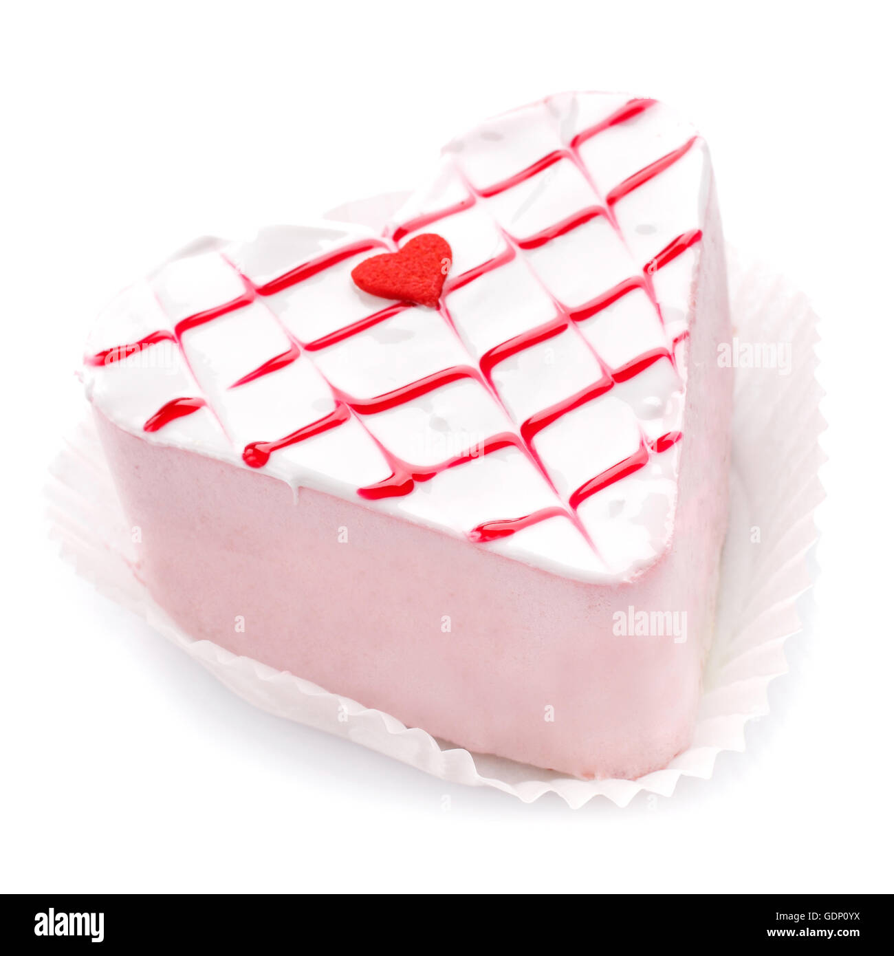 tasty delicious, sweet snack heart shaped on a white background Stock ...