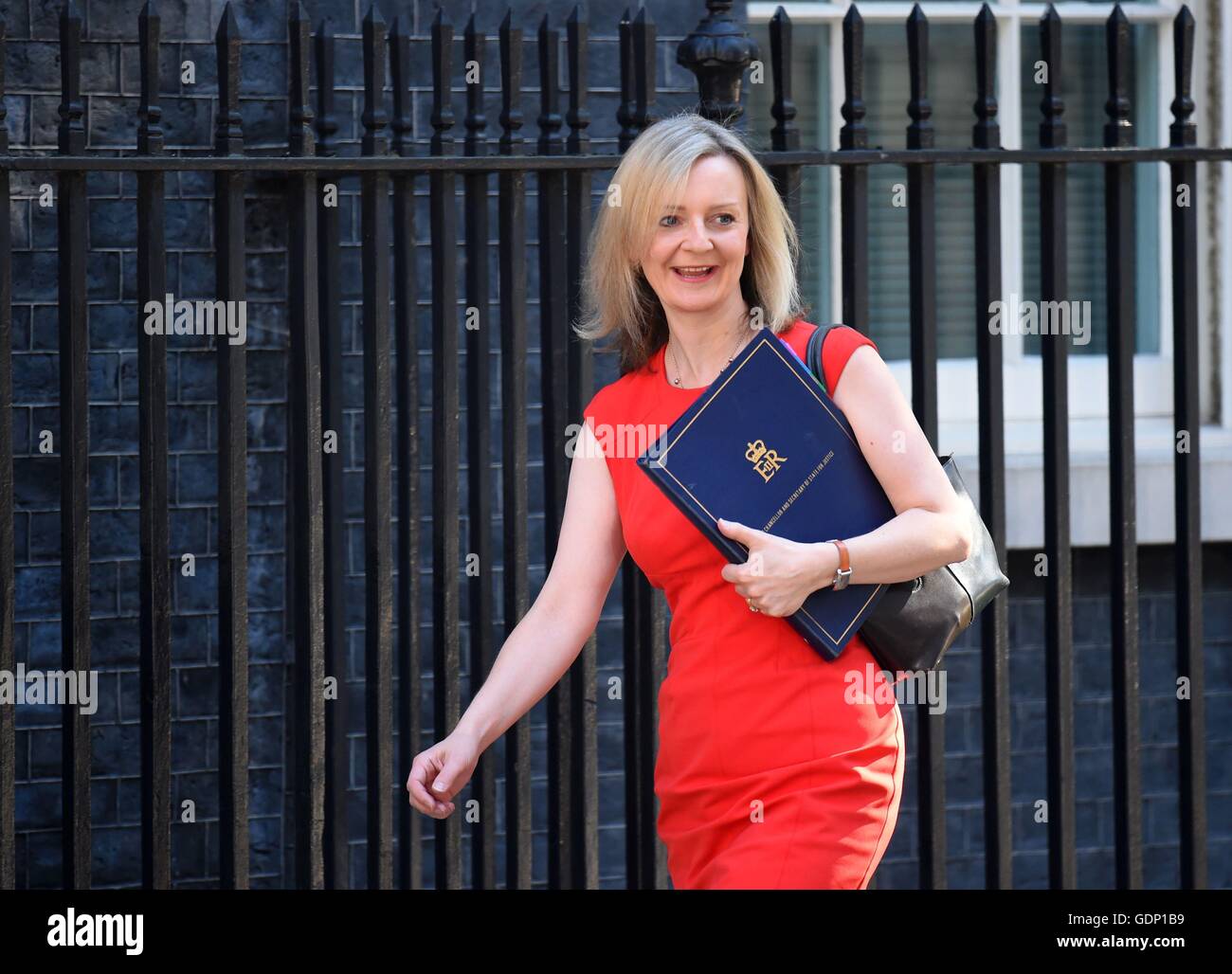 Justice Secretary Liz Truss arrives in Downing Street, London, for the ...