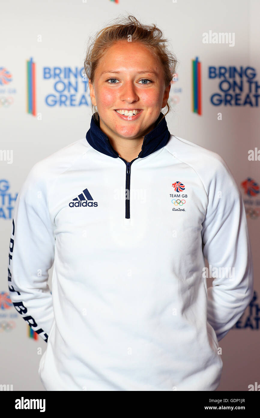 Rugby 7s player Emily Scott during the Team GB Kitting Out session at ...