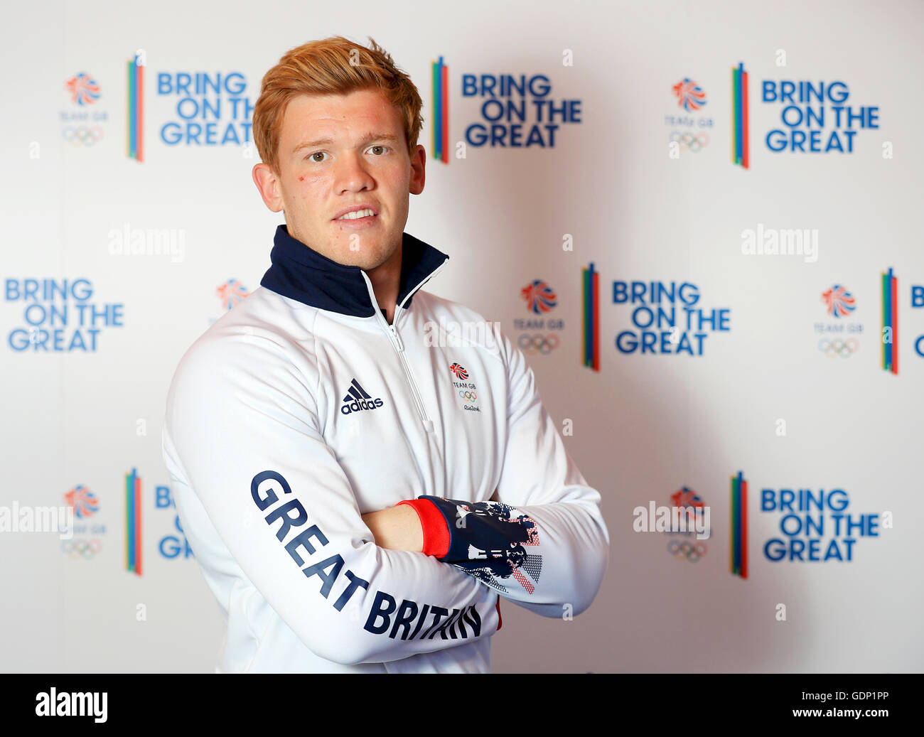 Rugby 7s player Sam Cross during the Team GB Kitting Out session at the ...