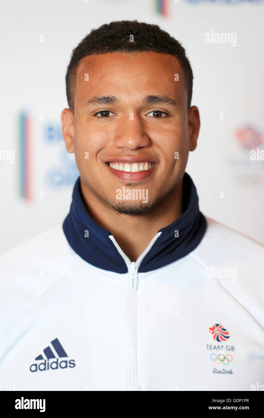 Rugby 7s player Marcus Watson during the Team GB Kitting Out session at ...