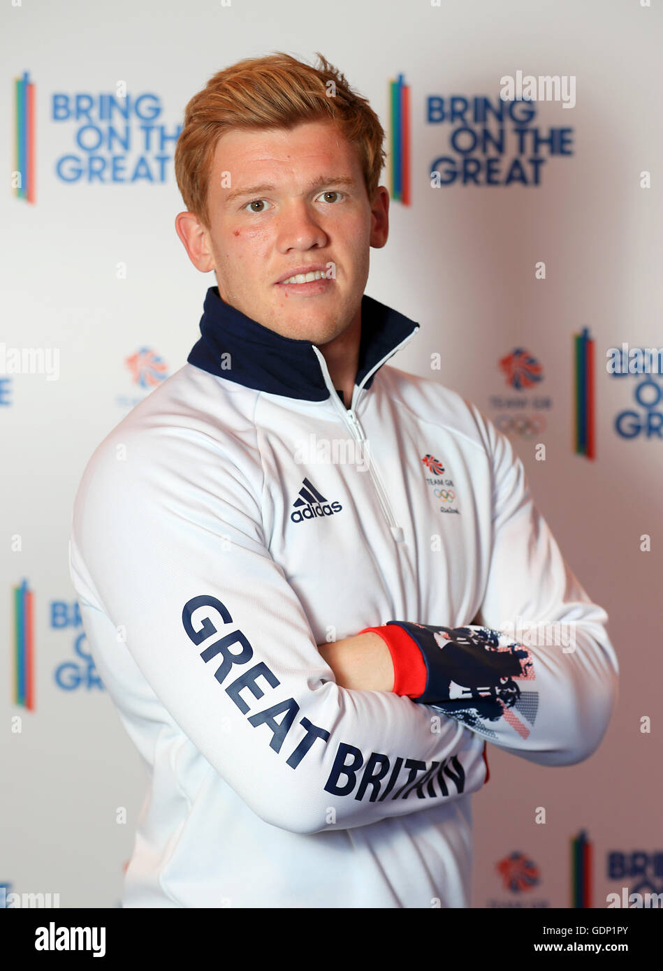 Rugby 7s player Sam Cross during the Team GB Kitting Out session at the ...
